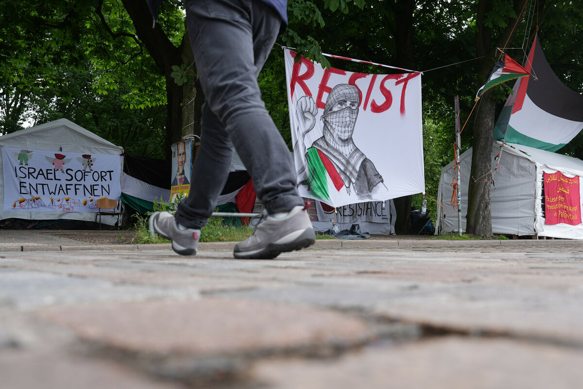 Palästinacamp in Hamburg: Ein Protestcamp spaltet die Stadt | taz.de