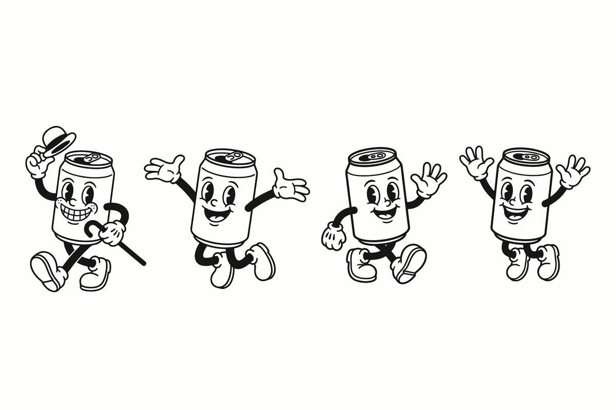 Der „Rubber Hose Mascots“-Trend: Als die Dosen laufen lernten | taz.de